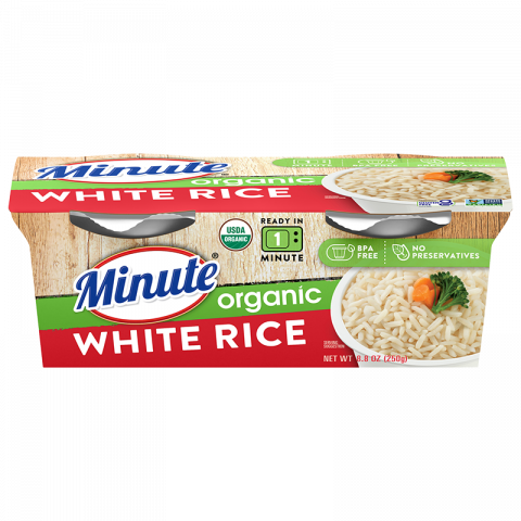 Organic White Rice Cups| Minute® Rice