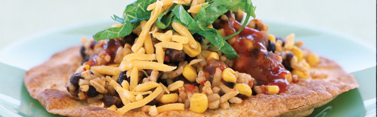 Mexican Tostadas with Black Beans and Rice | Minute® Rice