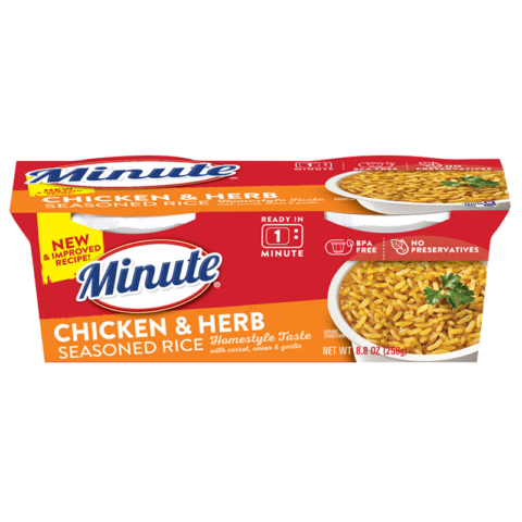 Chicken & Herb Flavored Rice Cups | Minute® Rice