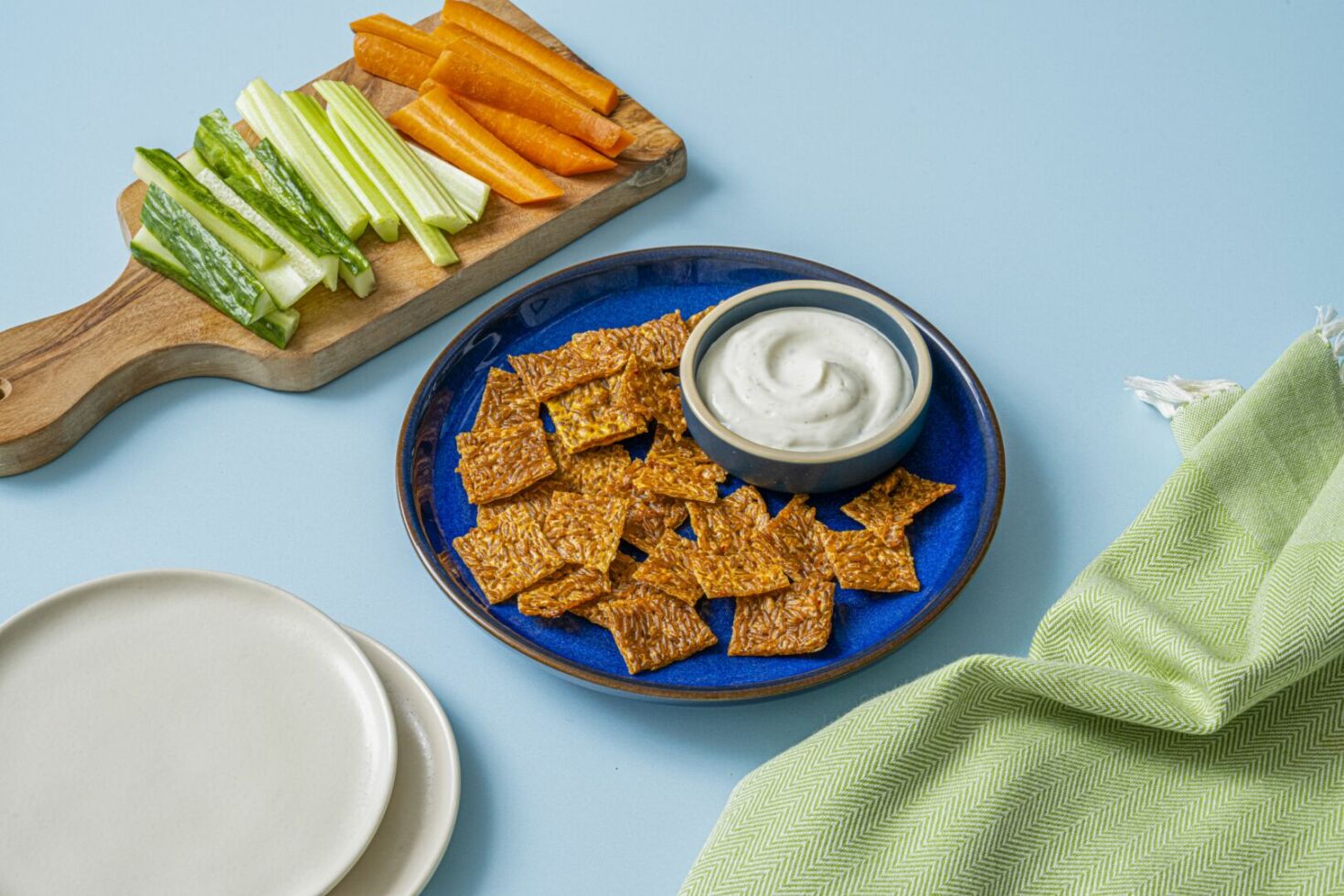 Hot Honey Chicken Rice Crackers & Ranch Dip | Minute® Rice