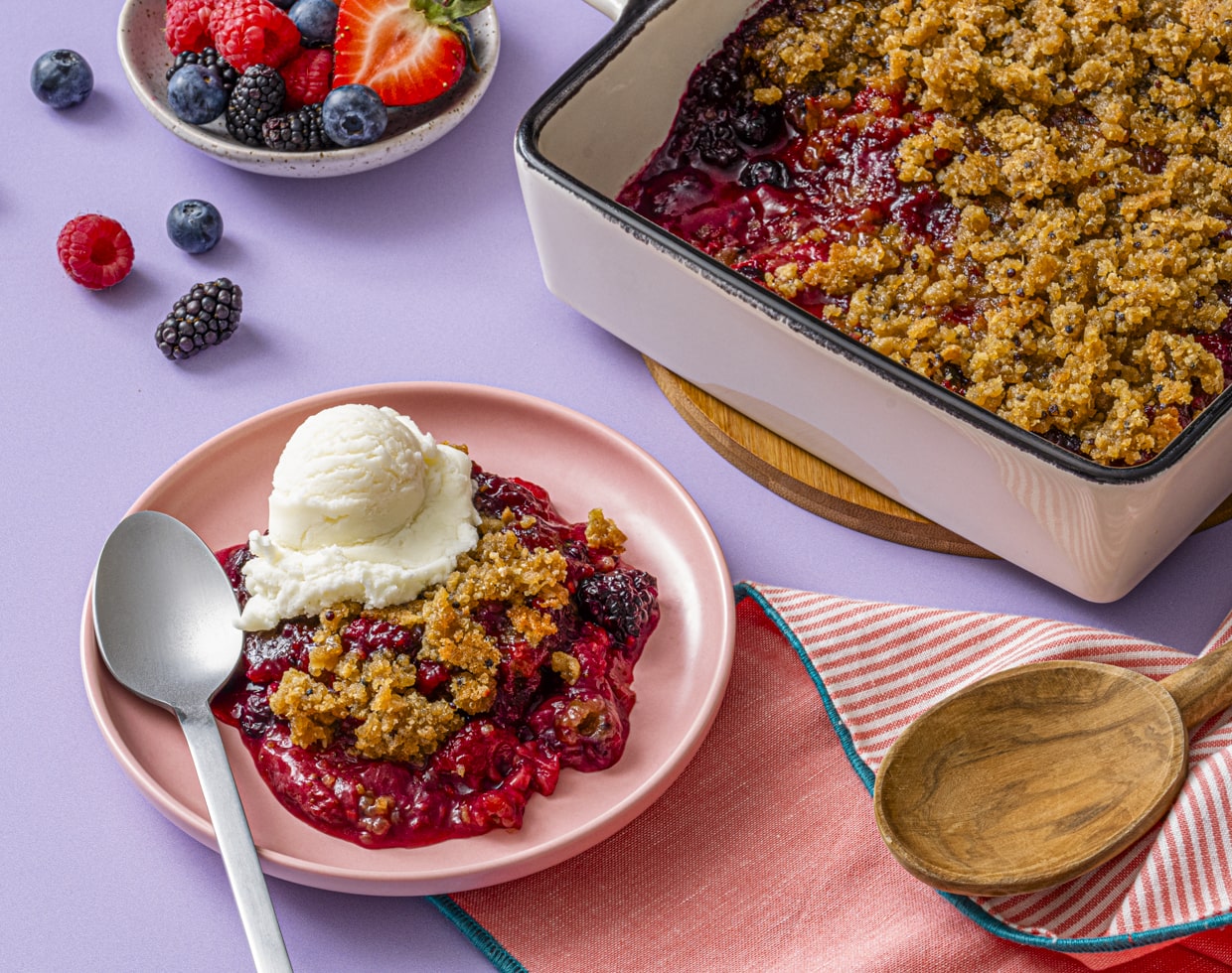 Quinoa Berry Crumble Recipe | Minute® Rice