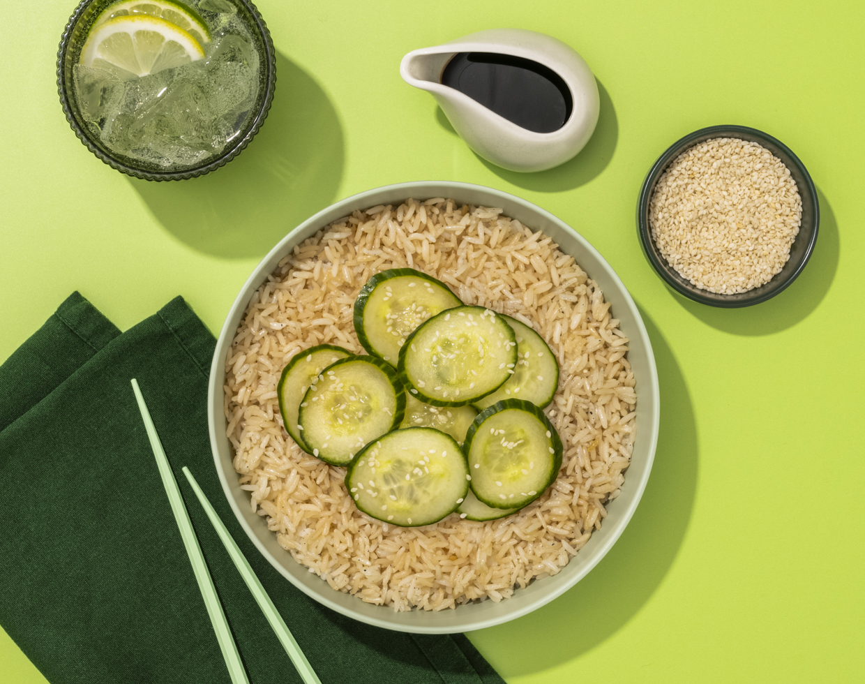 Cucumber Salad with Crispy Rice | Minute® Rice